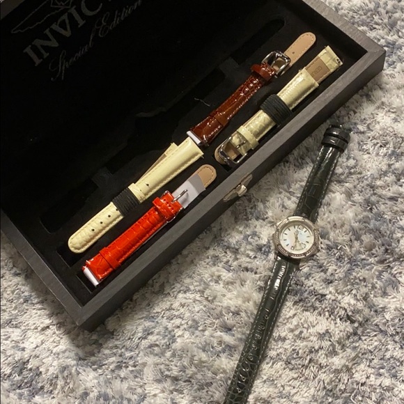 Jewelry | Invicta Watch With 4 Changeable Bands | Poshmark